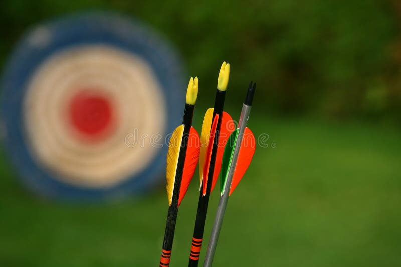 Arrows and target stock image. Image of accuracy, ring - 6215267