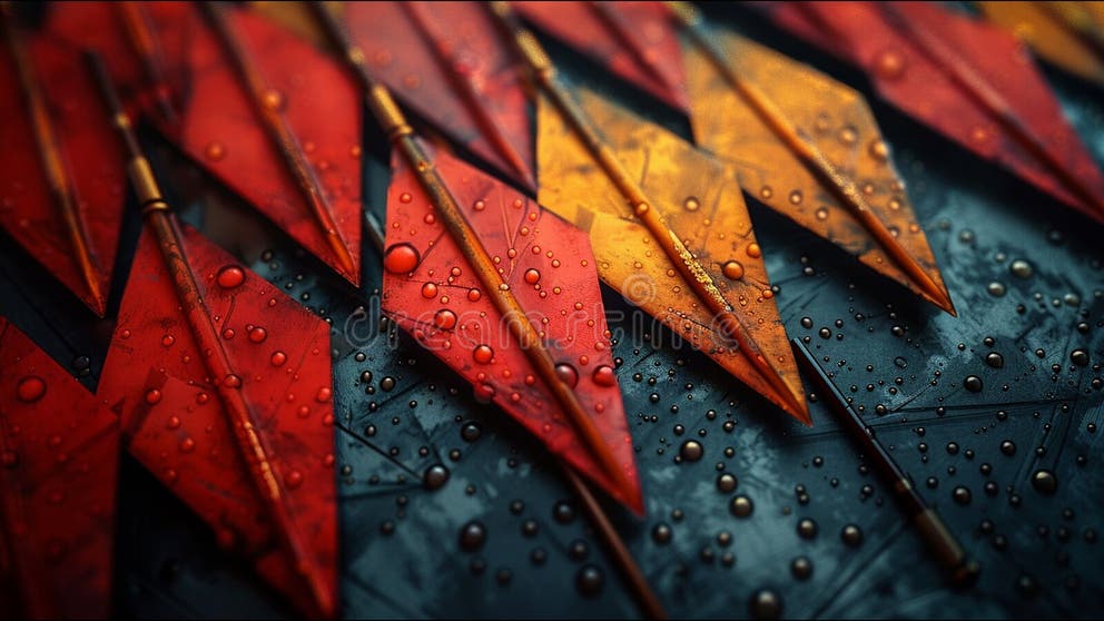 Arrows Texture Pattern Background Striking Bold Stone Palette Stock ...