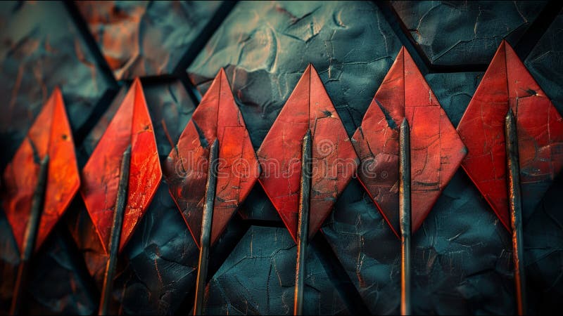 Arrows Texture Pattern Background Striking Bold Stone Palette Stock ...