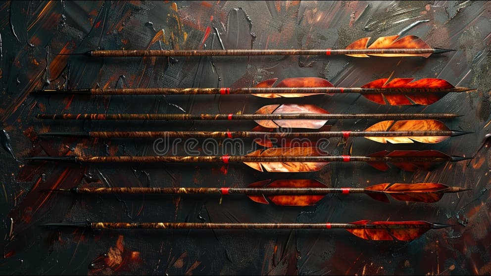 Arrows Texture Pattern Background Striking Bold Stone Palette Stock ...