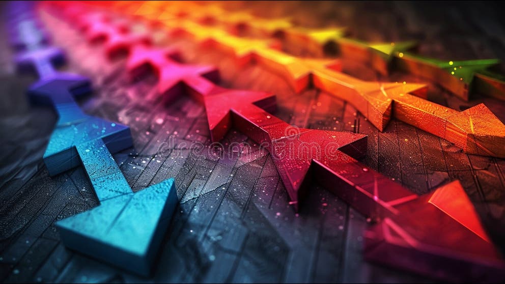 Arrows Texture Pattern Background Striking Bold Stone Palette Stock ...