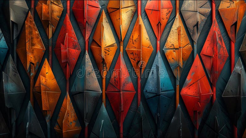 Arrows Texture Pattern Background Striking Bold Stone Palette Stock ...