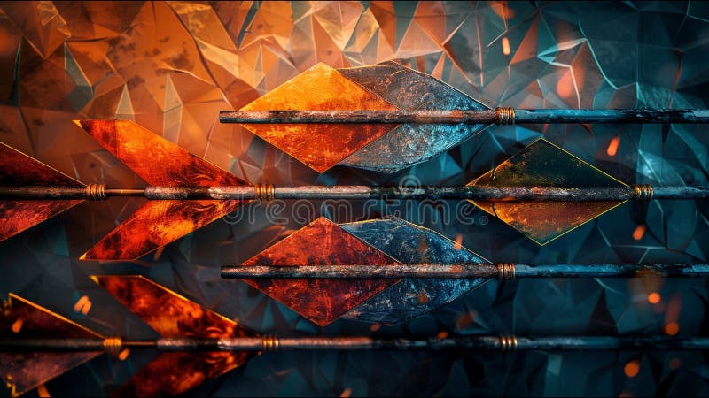 Arrows Texture Pattern Background Striking Bold Stone Palette Stock ...