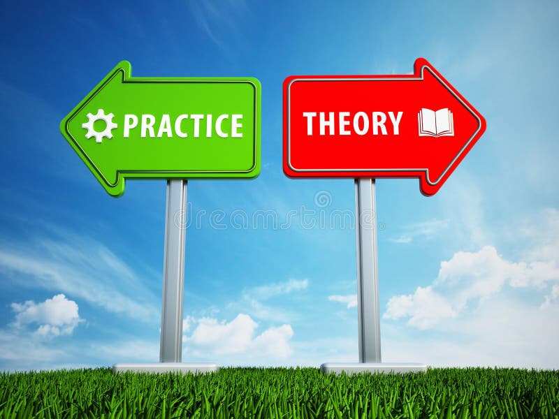 Theory or Practice As a Choice in Life - Pictured As Words Practice ...