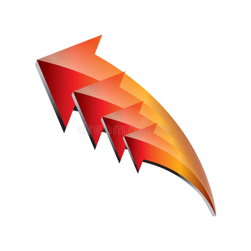 Arrows Towards Left. Vector Illustration Decorative Design Stock Vector ...