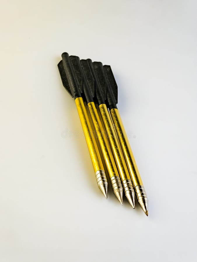 Arrows for a Training Crossbow on a White Background. Set of Four Stock ...