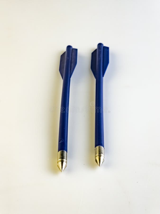 Arrows for a Training Crossbow on a White Background. Two Pieces Stock ...