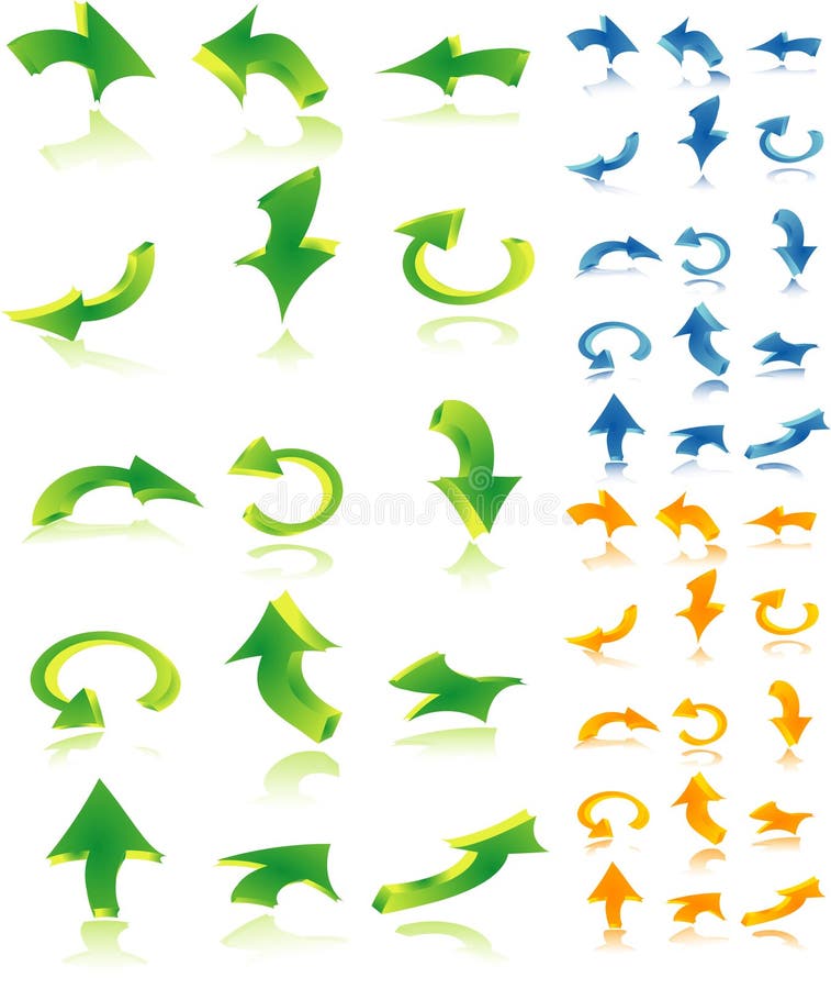 Arrows on Target with Figure Stock Illustration - Illustration of ...