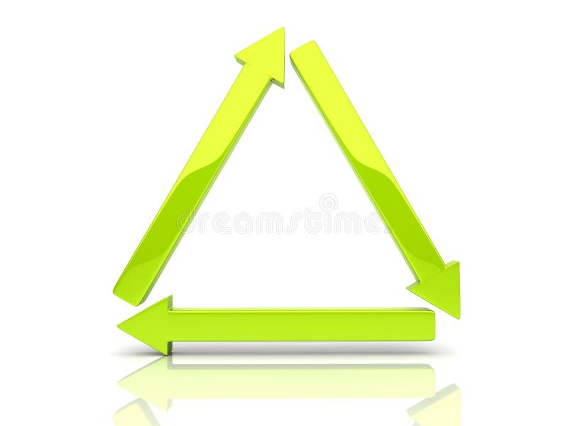 Arrows triangle stock illustration. Illustration of close - 12551279