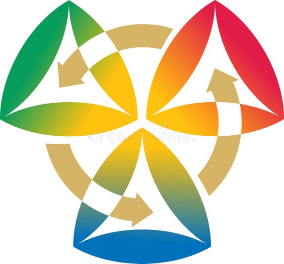 Arrows with triangles stock vector. Illustration of illustrated - 15629981