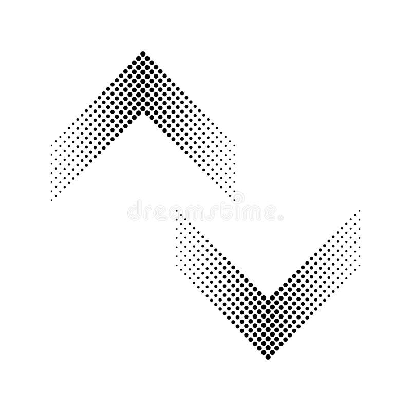 Arrows Up and Down Icon Set Stock Illustration - Illustration of ...
