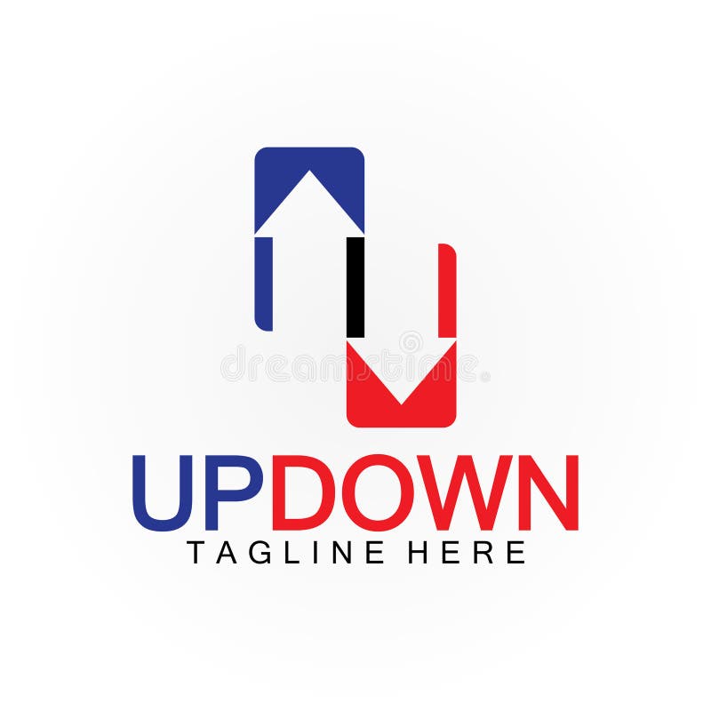Arrows Up Down Logo Icon Design Template Stock Vector - Illustration of logo, sign: 282892767