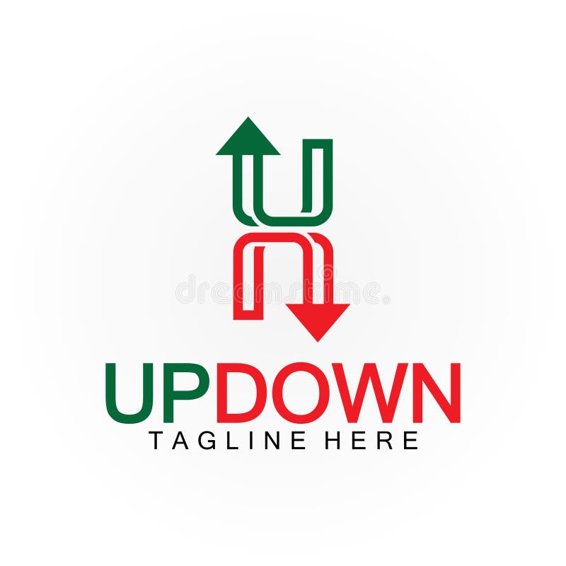 Arrows Up Down Logo Icon Design Template Stock Vector - Illustration of ...
