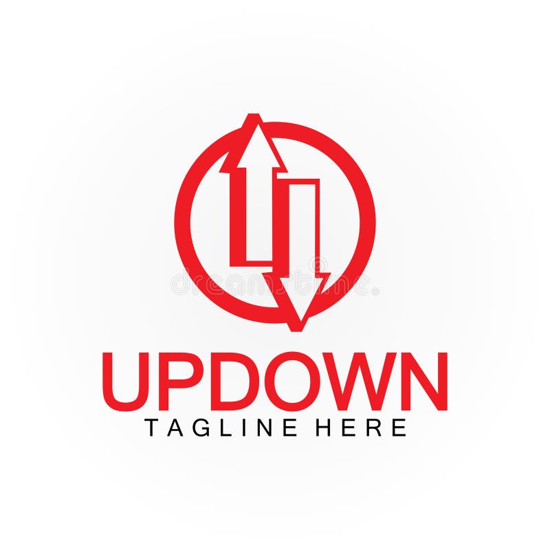 Arrows Up Down Logo Icon Design Template Stock Vector - Illustration of ...