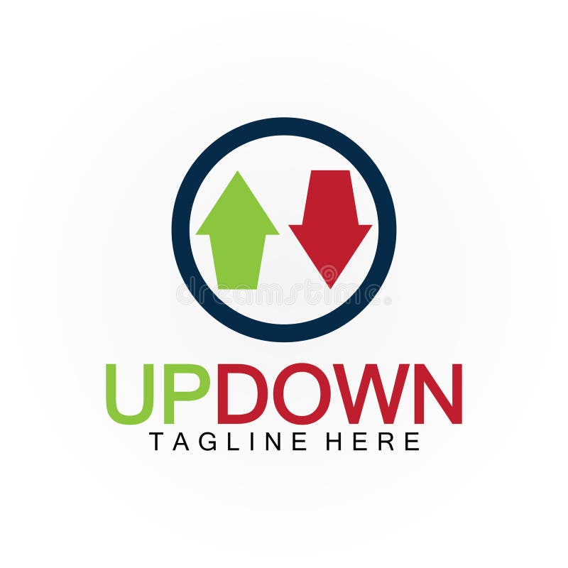 Arrows Up Down Logo Icon Design Template Stock Vector - Illustration of ...