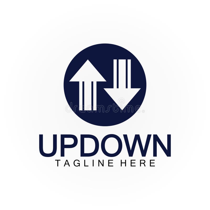 Arrows Up Down Logo Icon Design Template Stock Vector - Illustration of ...