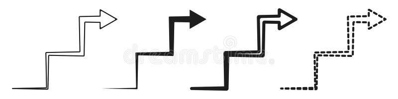 Arrows Up Vector. Growing Arrows Vector Set. Business Growth Vector ...