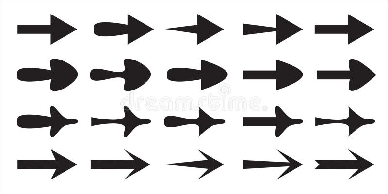 Arrows Vector Collection, Big Set of Arrows Vector Icon, Arrow Vector ...