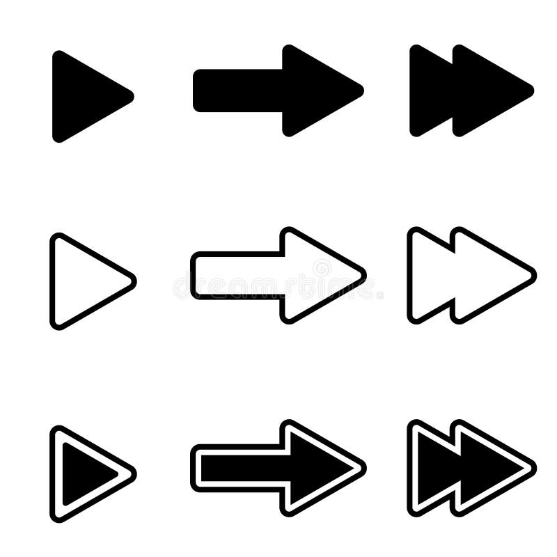 Collection Black Arrows Icon. Arrow Icon Vector. Stock Vector ... Collection Black Arrows Icon. Arrow Icon Vector. Stock Vector ...