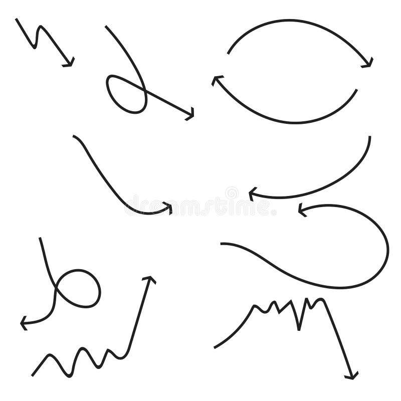 Arrows Vector Graphic Element Stock Vector - Illustration of arrows ...