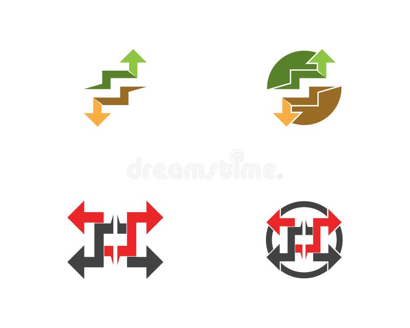 Arrows Vector Illustration Icon Logo Template Design Stock Illustration ...