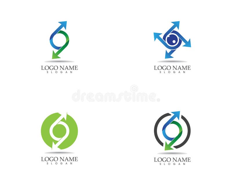 Arrows Vector Illustration Icon Logo Template Design Stock Vector ...