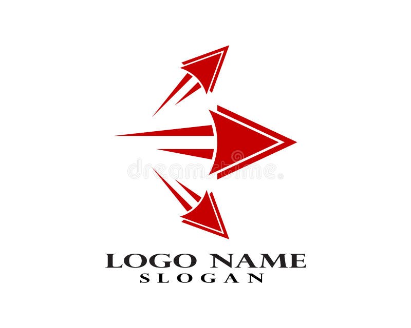 Arrows Vector Illustration Icon Logo Template Design Stock Vector ...