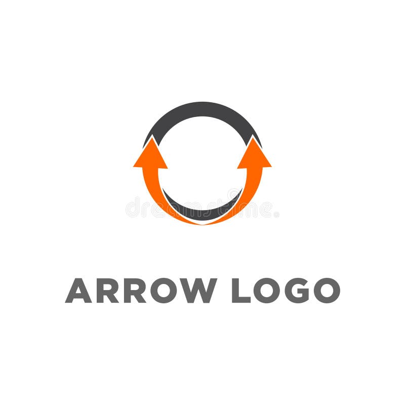 Arrows Vector Illustration Icon Logo. Stock Vector - Illustration of ...