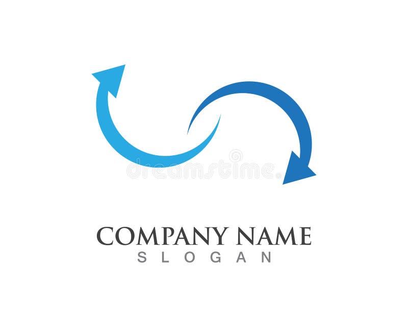 Arrows Vector Illustration Icon Logo Template Design Stock Vector ...