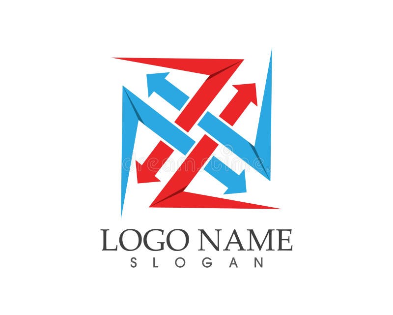 Arrows Vector Illustration Icon Logo Template Design Stock Vector ...