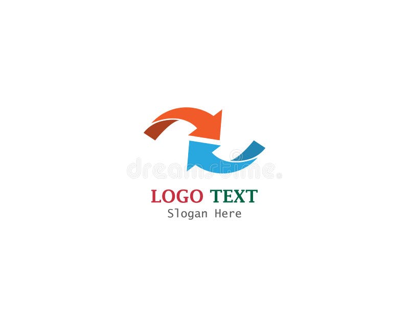 Arrows Vector Illustration Logo Template Design Stock Illustration ...
