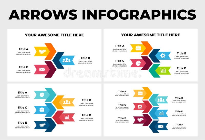 Arrows Vector Infographic. Presentation Slide Template. Chart Diagram ...