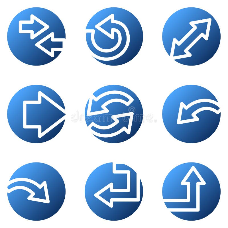 Arrows web icons stock vector. Illustration of exchange - 7871223