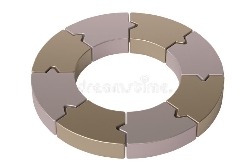 Arrows Wheel Patterns.3D Illustration. Stock Illustration ...