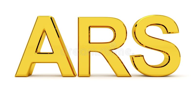 ARS Argentine Peso Currency Code Stock Illustration - Illustration of ...