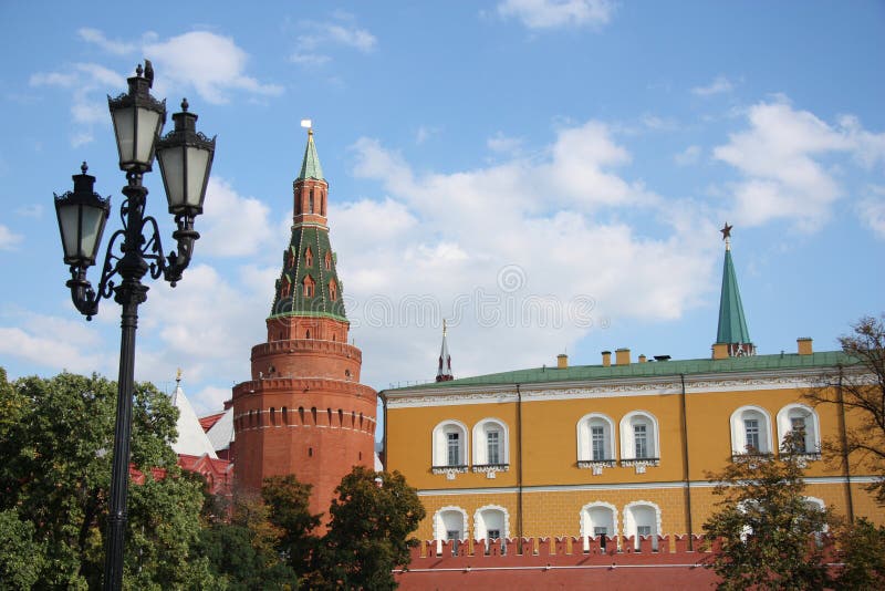 Arsenal Kremlin Tower, Moscow Kremlin, Russia Stock Image - Image of ...
