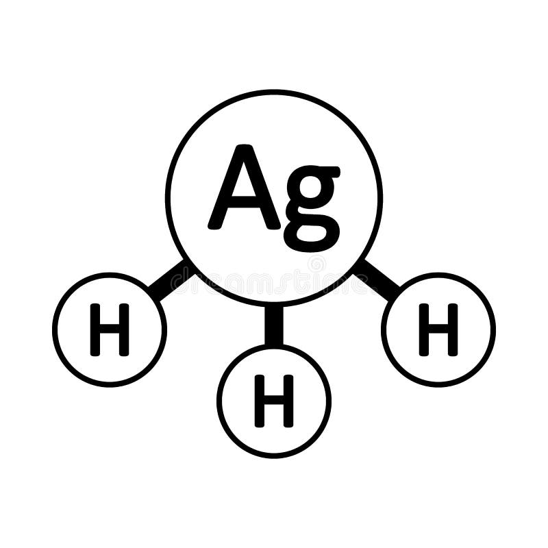 Arsine molecule icon stock illustration. Illustration of molecule ...