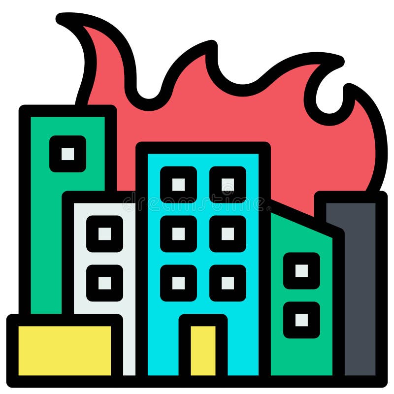 Arson Icon, Protest Related Vector Stock Vector - Illustration of ...