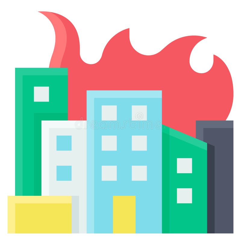 Arson Icon, Protest Related Vector Stock Vector - Illustration of fire ...