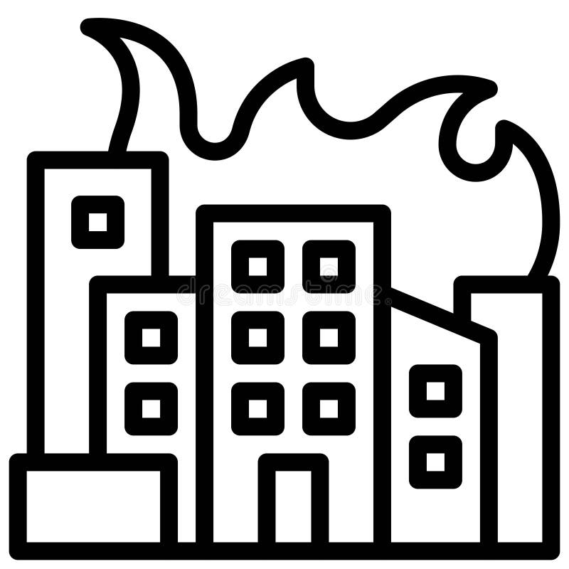 Arson Icon, Protest Related Vector Stock Vector - Illustration of ...