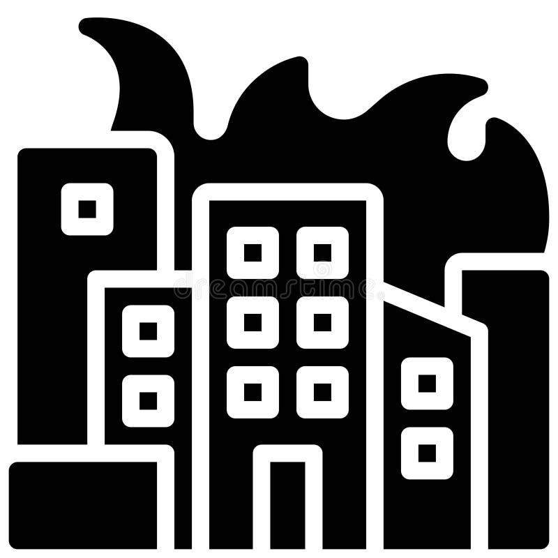 Arson Icon, Protest Related Vector Stock Vector - Illustration of ...
