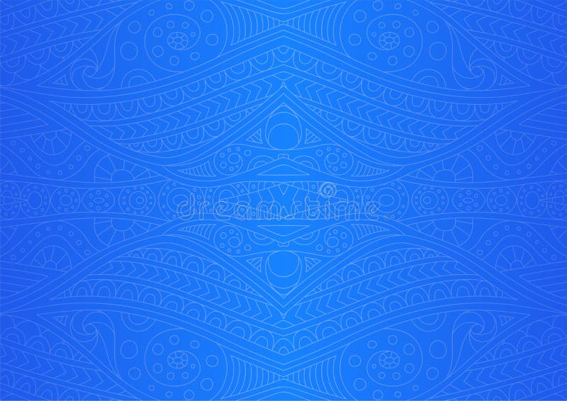 Art with Abstract Blue Linear Seamless Pattern Stock Vector ...