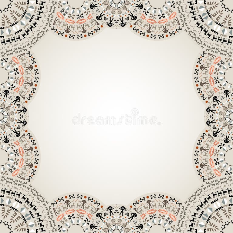 Art Abstract Border Original Ilustração do Vetor - Ilustração de ...