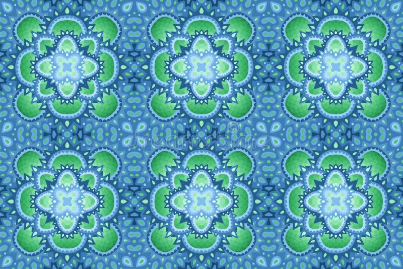 Art with Abstract Eastern Seamless Tile Pattern Stock Vector ...