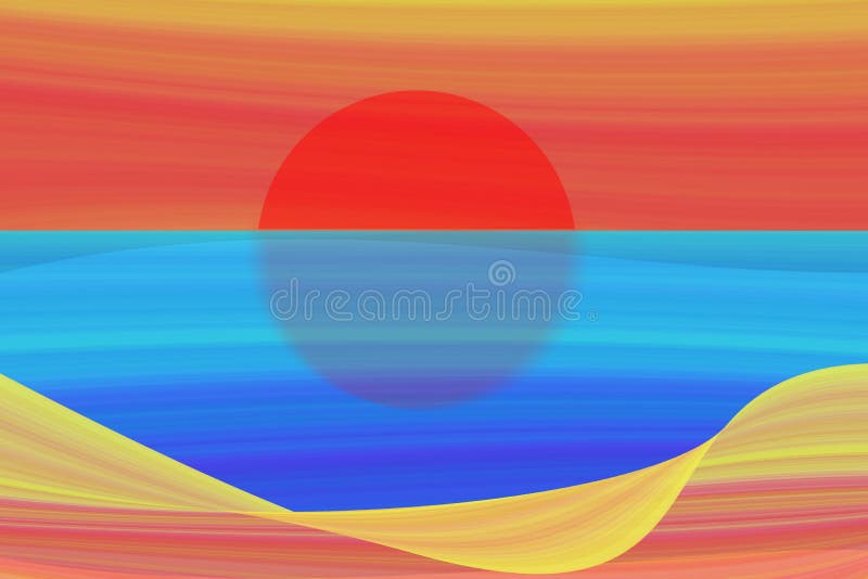 Art abstract sunset stock illustration. Illustration of colorful ...