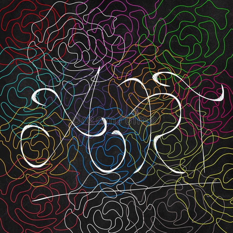 Art Abstract Line Multicolor Design Stock Illustration - Illustration ...