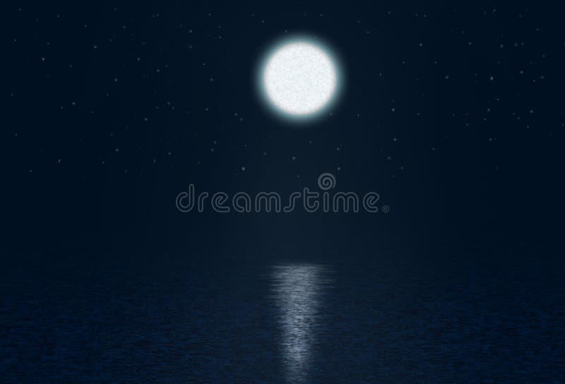 Art Abstract Night Background with Moon Stock Illustration ...