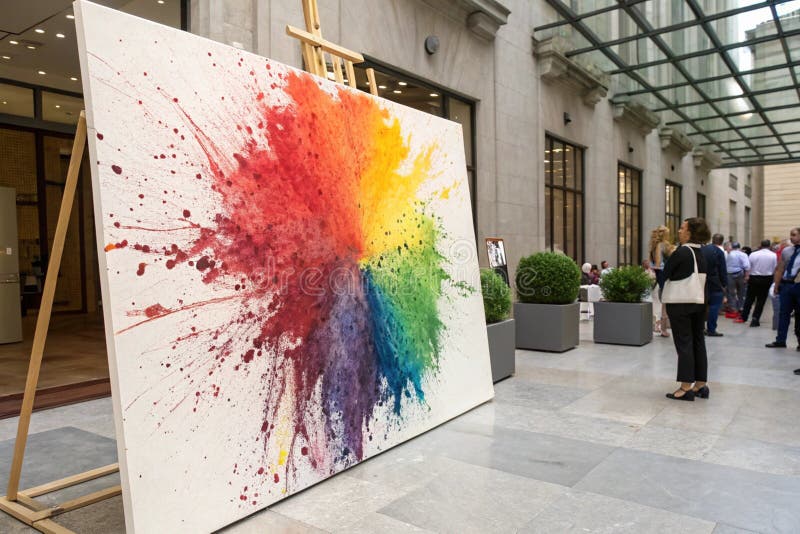 Art Abstraction. a Stain of Paint. Figure Stock Illustration ...