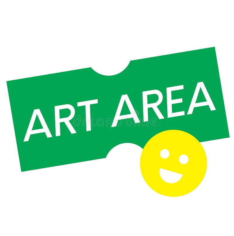 Art Area quote sign poster stock vector. Illustration of fresh - 150265372
