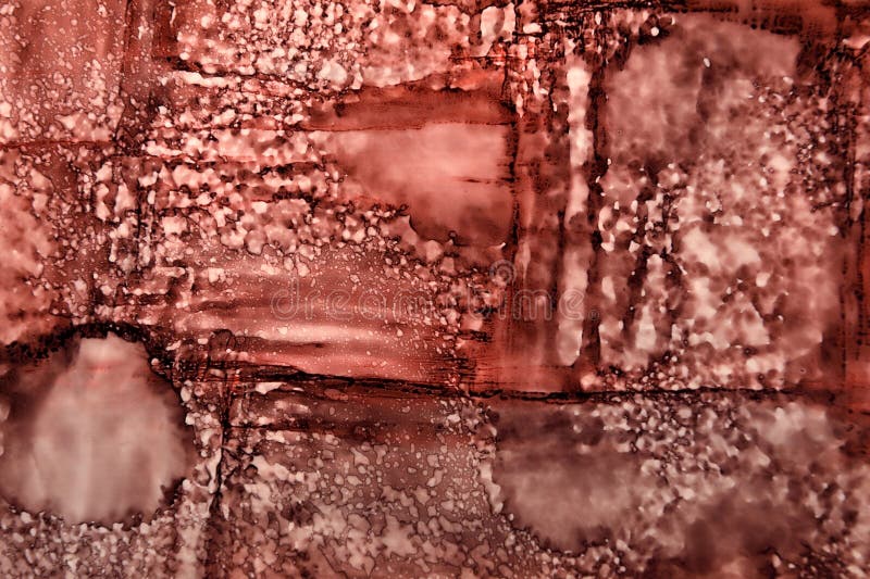 Art Background of Stains with Dry Drops in Red Color Stock Image ...